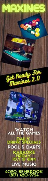 Maxines Web 160x600 - Fort Worth Weekly