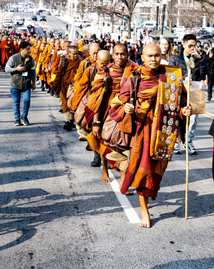 Fort Worth Monks Complete 2,300-Mile Walk for Peace with Dog Aloka